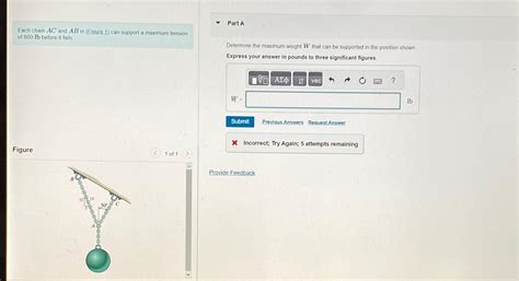 Solved Each Chain AC And AB In Figure 1 Can Support A Chegg Com