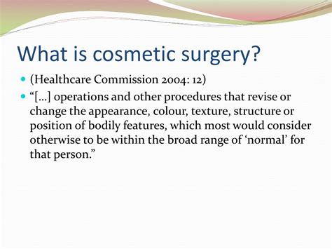 Ppt Cosmetic Surgery Powerpoint Presentation Free Download Id9399451
