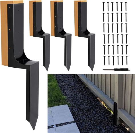 Steel Fence Post Repair Kit Heavy Duty Fixer Anchor