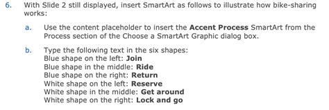 Solved With Slide 2 Still Displayed Insert Smartart As