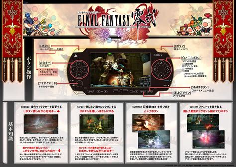 Final Fantasy Type S Controls Explained In One Moogle Filled Pamphlet Siliconera