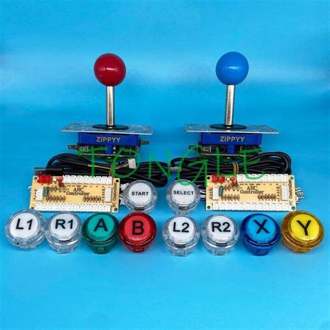 2p Arcade Controller Gamepad Zippy Stick Joystick Microswitch Copy Sanwa Button Usb Encoder Diy