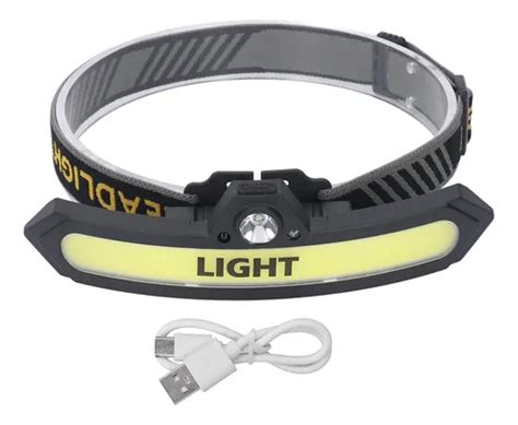 Faro Para Correr Cob 6 Modos Usb Inductivo Ángulo Ajusta Cuotas