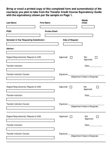 Fillable Online CIT Transfer Credit Approval Form Fax Email Print