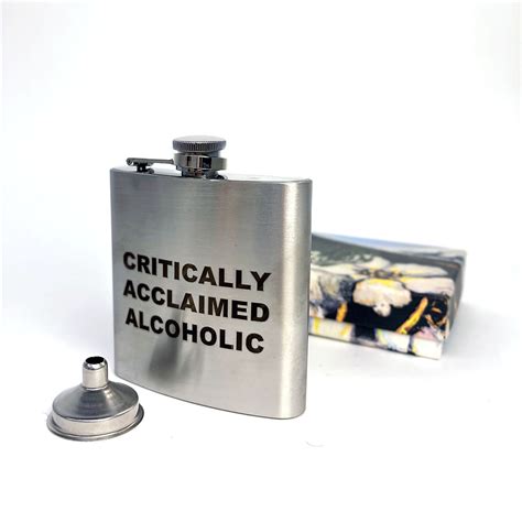 Certified Alcoholic Flask The Why Not Gallery