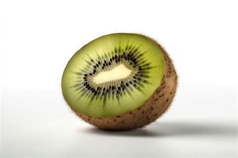 Kiwi Fruit Isolated On White Background 3d Illustration Stock