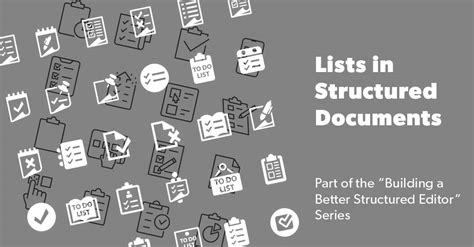 Lists Within Structured Documents