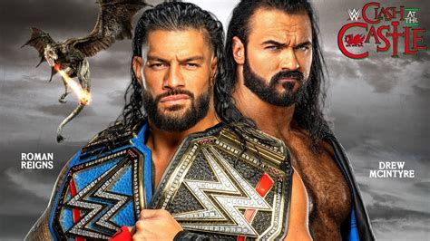 Wwe 2k22 Roman Reigns Vs Drew Mcintyre Clash At The Castle Gameplay