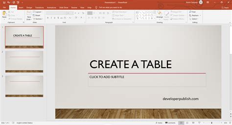 Create And Format A Table In PowerPoint PowerPoint Tutorials