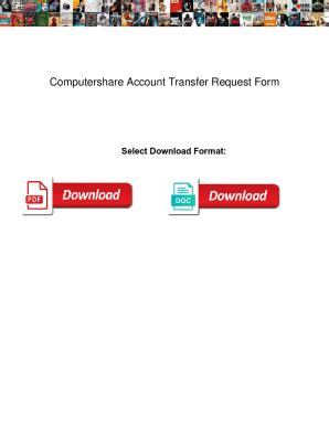 Fillable Online Computershare Account Transfer Request Form