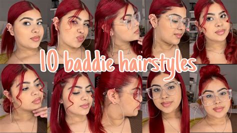 10 Baddie Hairstyles ~quick And Easy~ Youtube