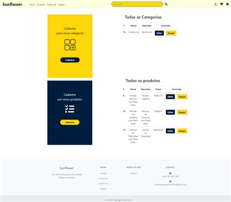 Github Projetosuninove Sunflower Front