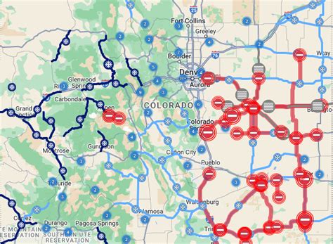 Colorado Road Closures Map Road Construction Updates Healthcare