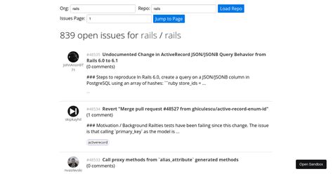 Rsk Github Issues Example Codesandbox