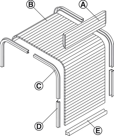 Roller Shutter Wood With Guide Track And Bend Online At HÄfele