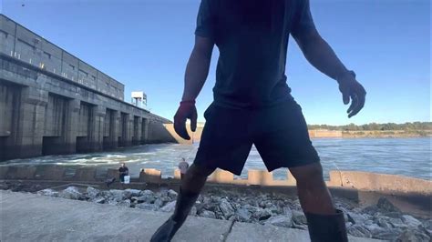 Catching Big Catfish And Hybrid Bass At Walter F George Dam Youtube