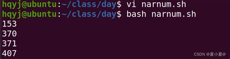 用linux Shell命令来实现输出100~1000之间的水仙花数。linux用bash写水仙花数 Csdn博客