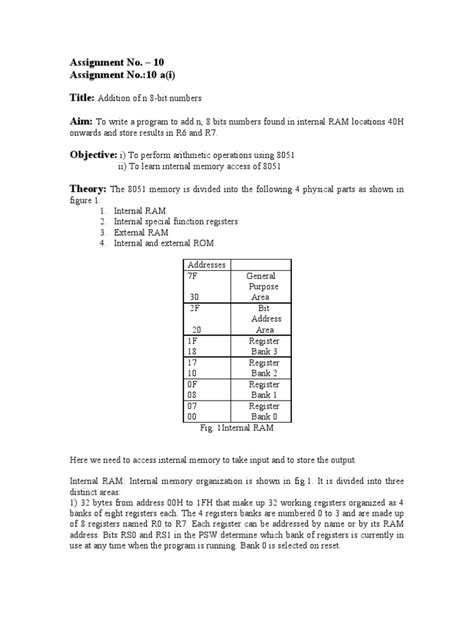 8051 assignments array addition multiplication block transfer pdf manufactured goods