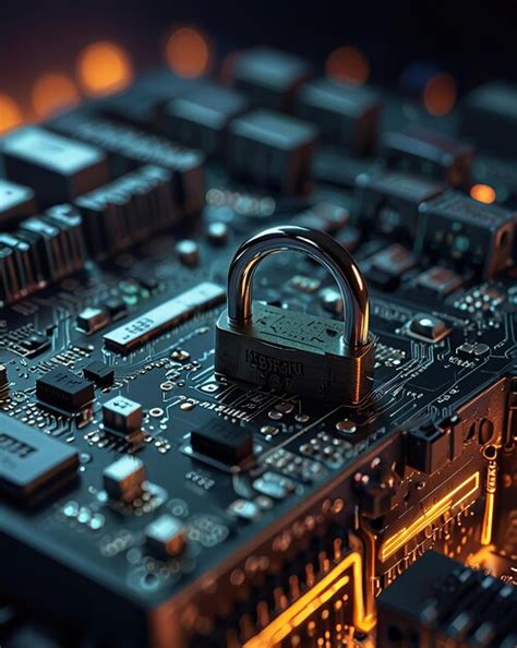 Free Photo Secure Connection Or Cybersecurity Service Concept Of Compute Motherboard Closeup And