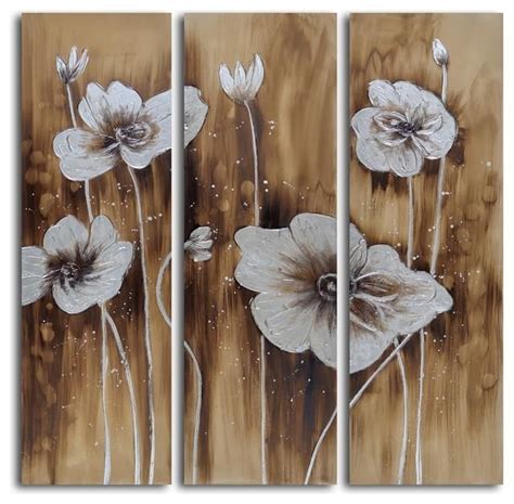 20 Best Ideas 3 Piece Floral Canvas Wall Art