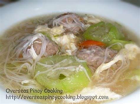Pinoy Home Cooking And Recipes Meatballs With Patula And Misua Soup