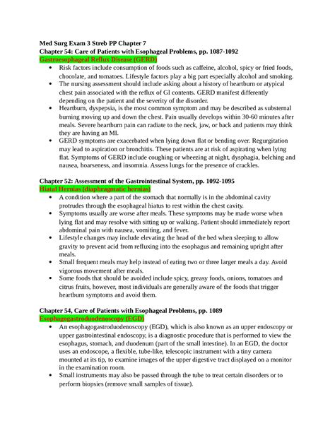 Med Surg Exam 3 Complete Study Guidegalen College Of Nursing Nur 242