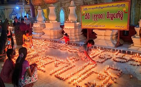 ပြည်မြို့ လေးဆူဓာတ်ပျော်ရွှေဆံတော် စေတီတော်မြတ်ကြီး၌ ဆီးမီး ၉၉၀၀ မီးပူဇော်ပွဲကျင်းပ