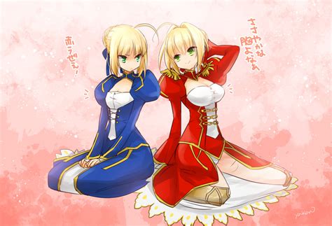 Artoria Pendragon Saber Nero Claudius And Nero Claudius Fate And 2