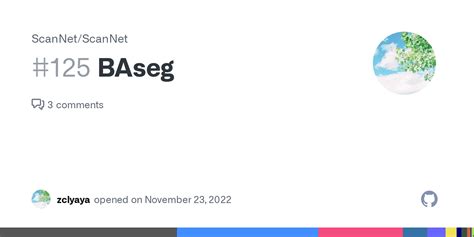 baseg · issue 125 · scannet scannet · github