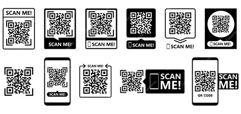 premium vector qr code frame vector set qr code scan for smartphone