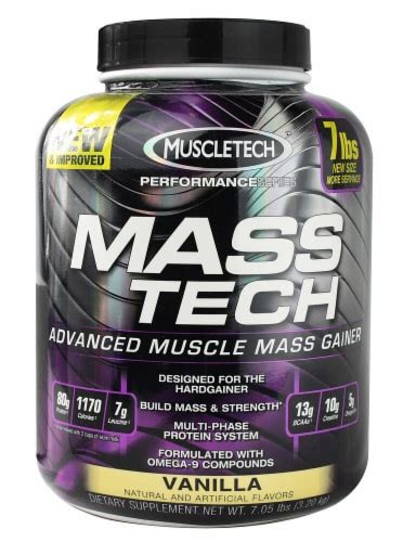MuscleTech Performance Series Mass Tech Vanilla Flavored Advanced