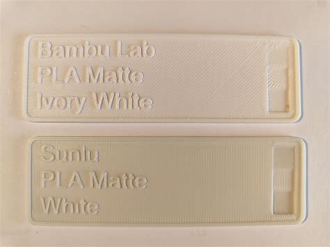 Pla Matte White Recommendations R Bambulab