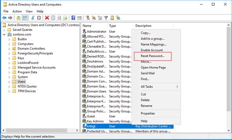 Ad 樹系復原 重設 Krbtgt 密碼 Microsoft Learn