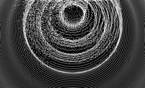 Abstract Circular Background With Dynamic Dots Radial Structure For Science Or Technology