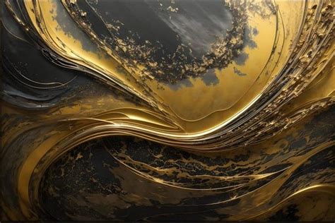 پس زمینه انتزاعی ترکیب رنگ طلایی و مشکی طرح تابلو برجسته لاکچری عکس با کیفیت و وکتور لایه باز