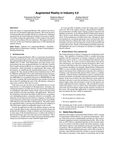 pdf augmented reality in industry 4 0