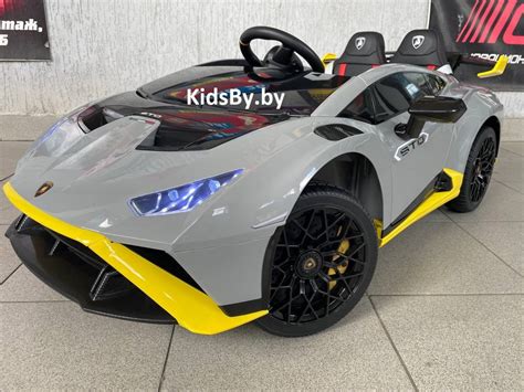 Детский электромобиль RiverToys Lamborghini Huracan STO E888EE (серый ...
