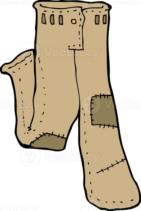 Cartoon Patched Old Pants 44959063 Png