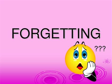 Ppt Forgetting Powerpoint Presentation Free Download Id6629328