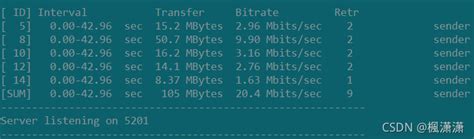网络测试工具iperf使用教程 Csdn博客