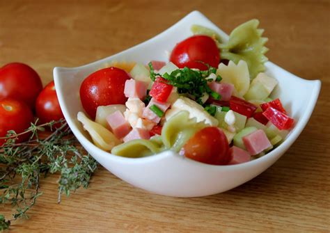 Salade de pâtes tricolores