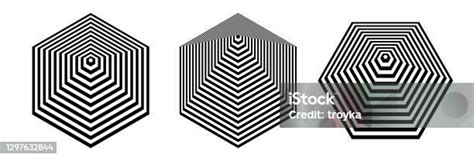 Elemen Desain Bentuk Segi Enam Geometris Abstrak Ilustrasi Stok Unduh
