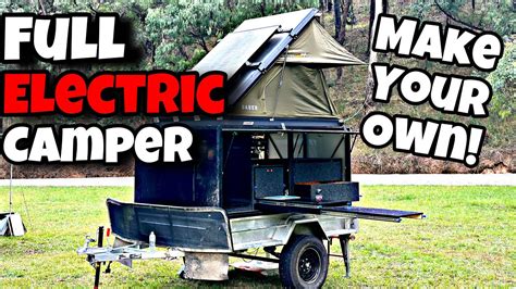 Homemade Offgrid Fully Electric Offroad Camper Trailer Diy Build Walk Around Youtube