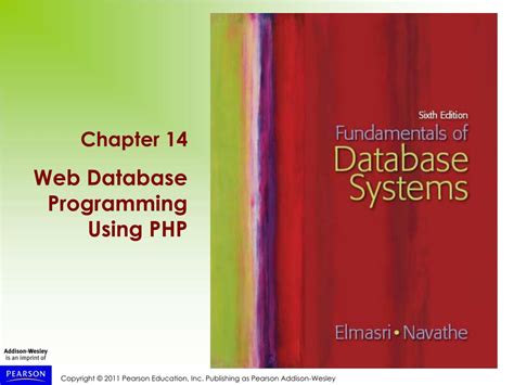 Ppt Chapter 14 Web Database Programming Using Php Powerpoint Presentation Id6161422