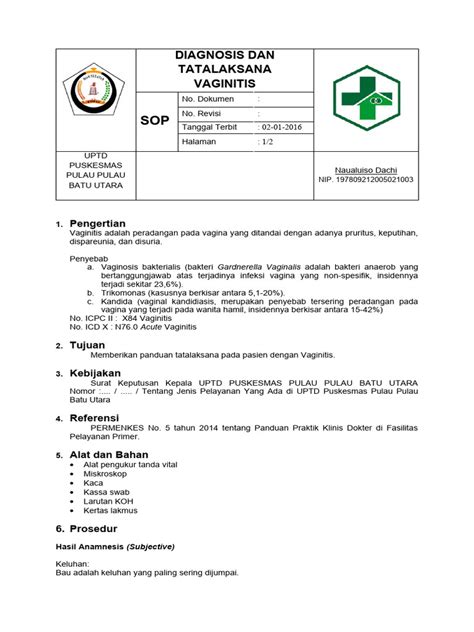 Diagnosis Dan Tatalaksana Vaginitis Pdf