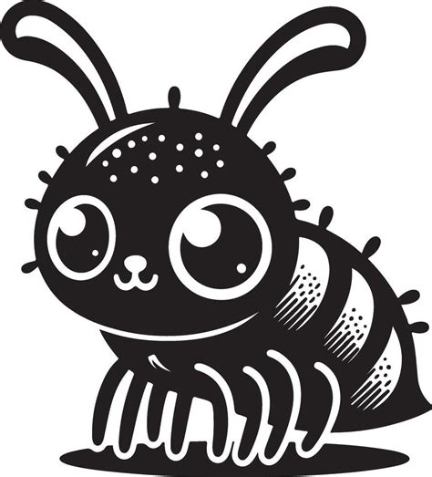 Cute Cartoon Flea Illustration Silhouette 47230004 Vector Art At Vecteezy