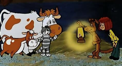 Создать мем трое из простоквашино гаврюша трое из простоквашино мультфильм простоквашино