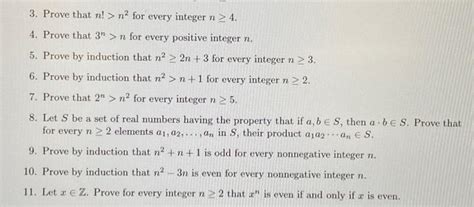 Solved 3 Prove That N N2 For Every Integer N4 4 Prove Chegg