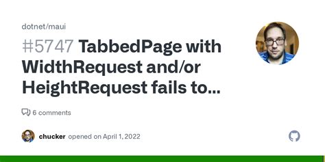 Tabbedpage With Widthrequest Andor Heightrequest Fails To Render