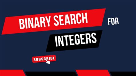Binary Search In Java ICSE We Make You Learn Easy YouTube